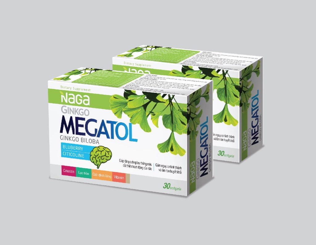 VIÊN DƯỠNG NÃO NAGA GINKGO MEGATOL - Nhà thuốc Đại Minh