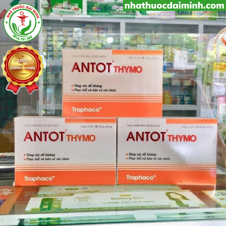 Antot Thymo Hộp 20 Ống - Tăng Sức Đề Kháng, Bảo Vệ Sức Khỏe - Nhà thuốc ...