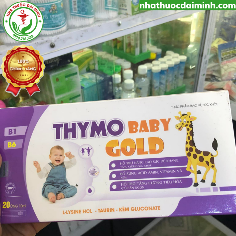 Thymo Baby Gold Hộp 20 Ống - Tăng Sức Đề Kháng, Tăng Cường Tiêu Hóa ...